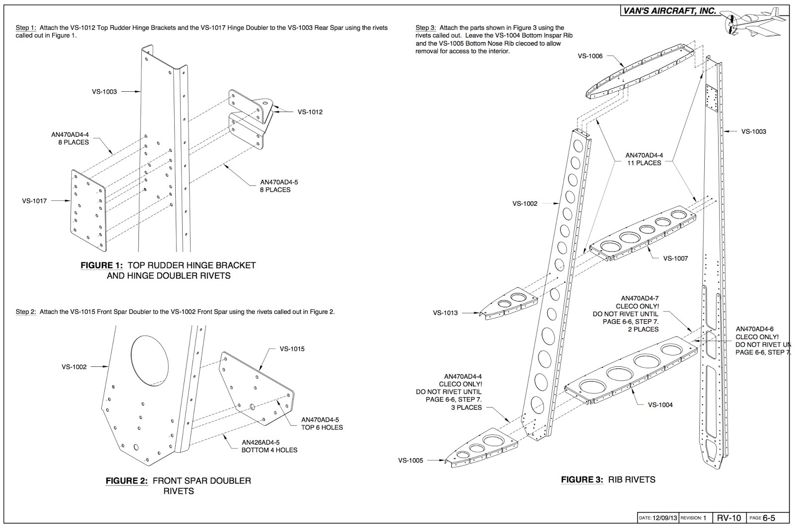 Rob's RV-10 Build: The vertical stabilizer(VS)