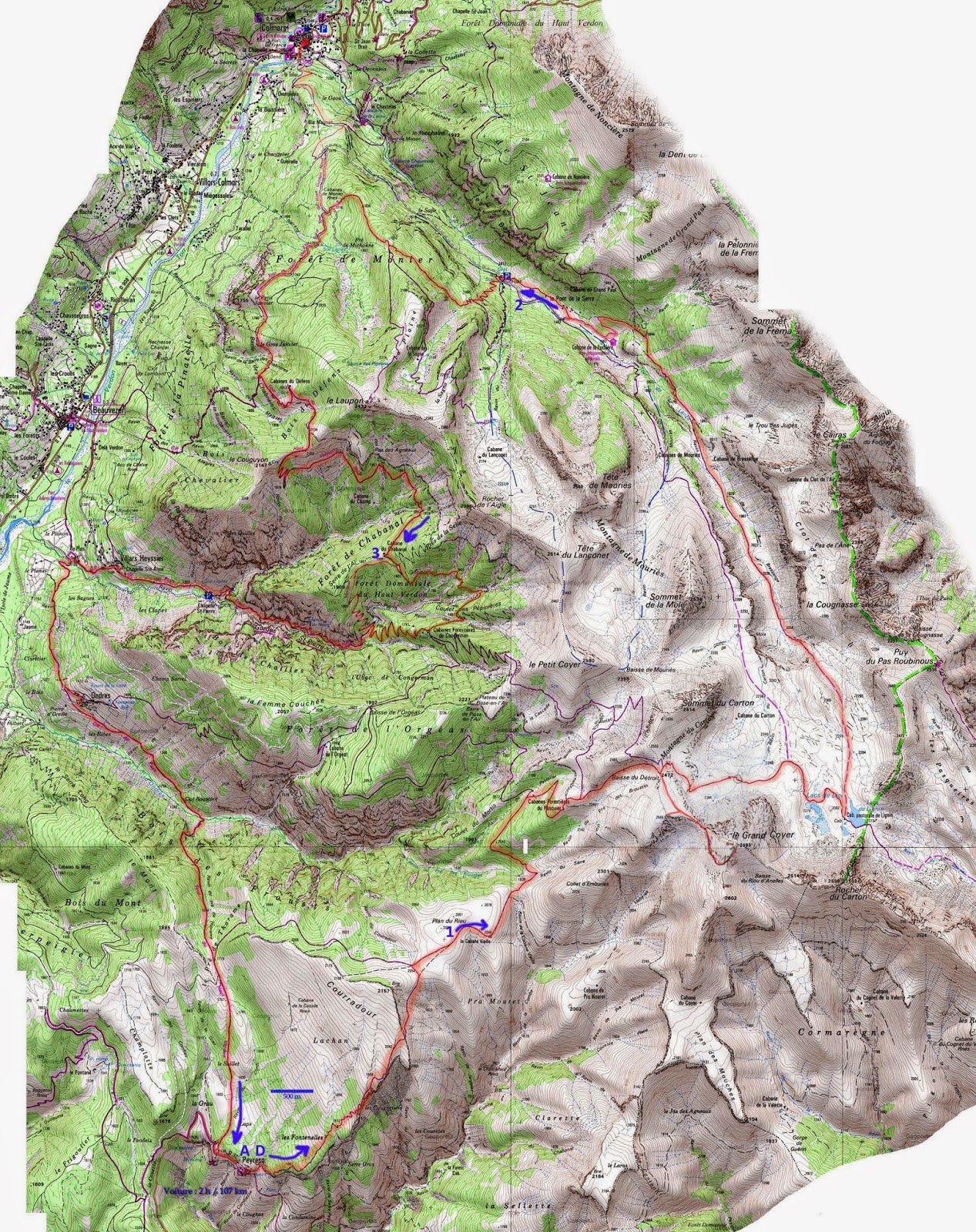 Flâneries: Grand Coyer - Haut Verdon