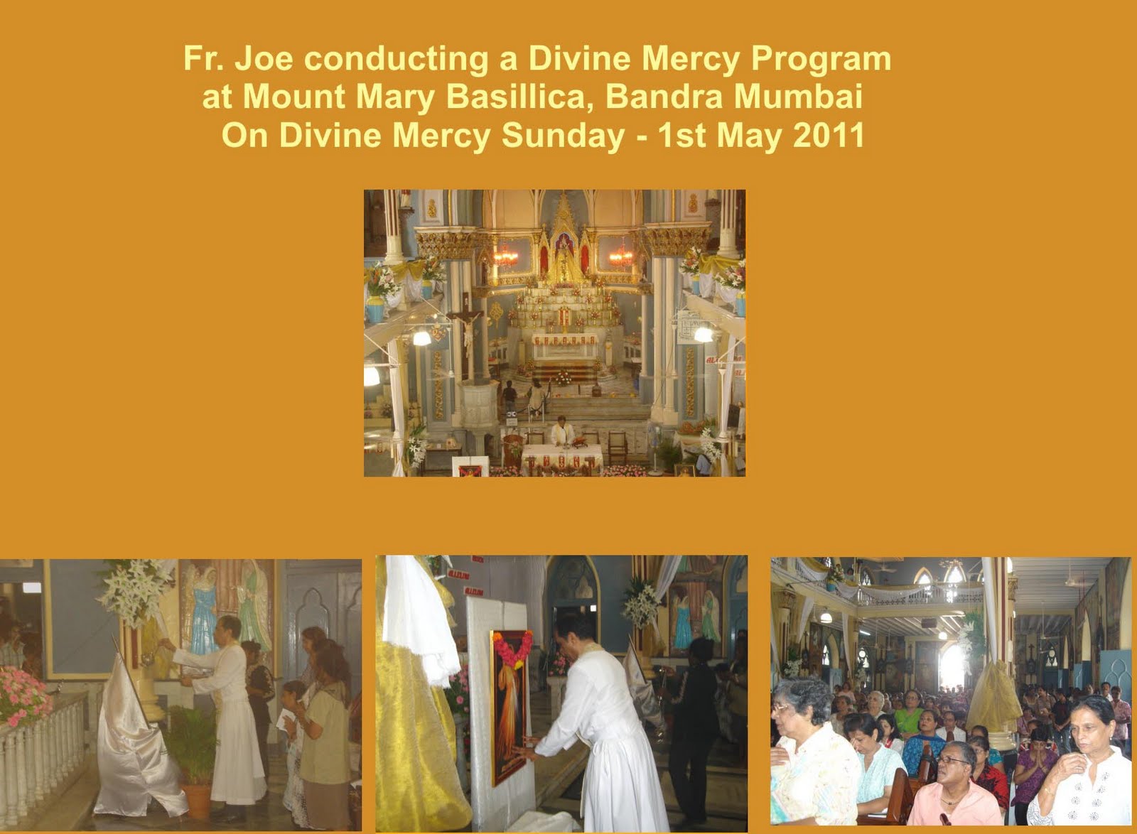 KRIPA FOUNDATION, INDIA: Fr. Joe conducting a Divine Mercy Program
