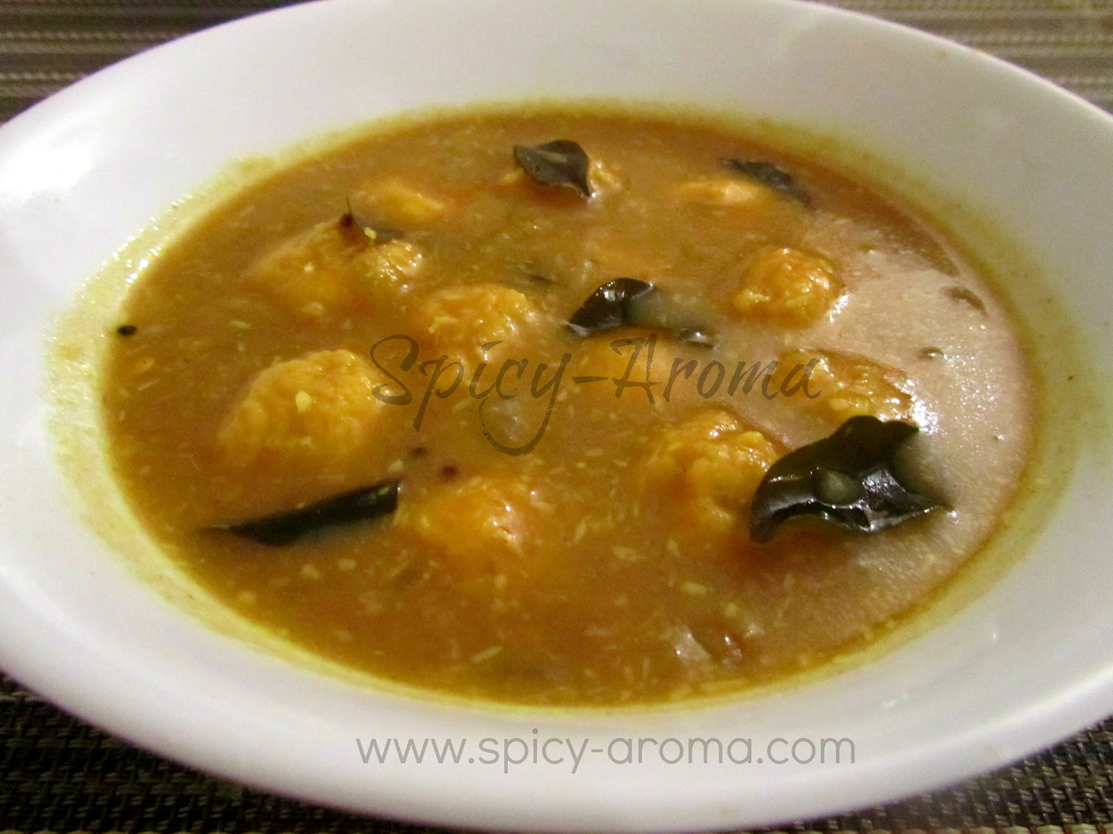 Golyachi Amti (Maharashtrian Besan Kofta Curry) - Recipe with step by ...