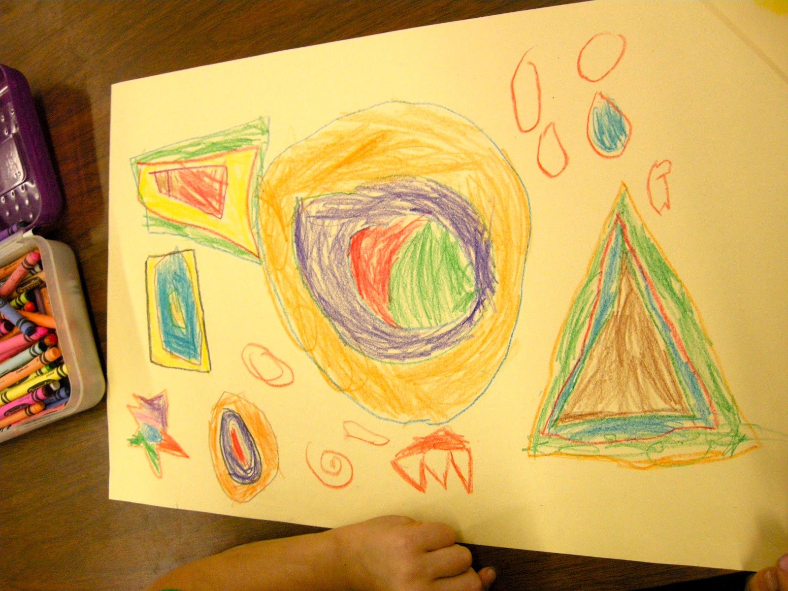 Zilker Elementary Art Class: Kinder Geometric Shapes