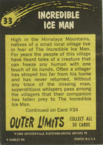 I Loved the Yeti: The Outer Limits' Gordon's Ghost (aka Chill Charlie ...