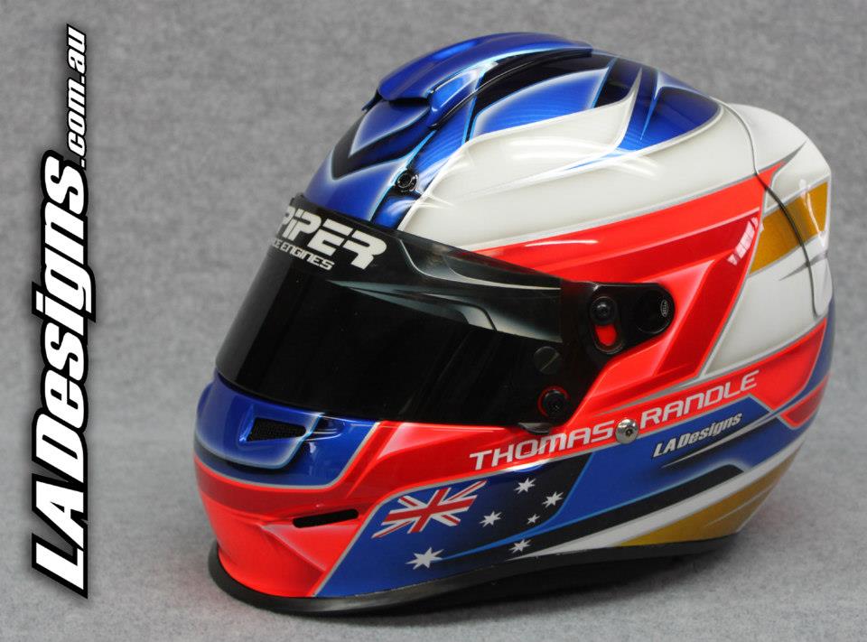 Racing Helmets Garage: Bell HP3 T.Randle 2012 by LA Designs
