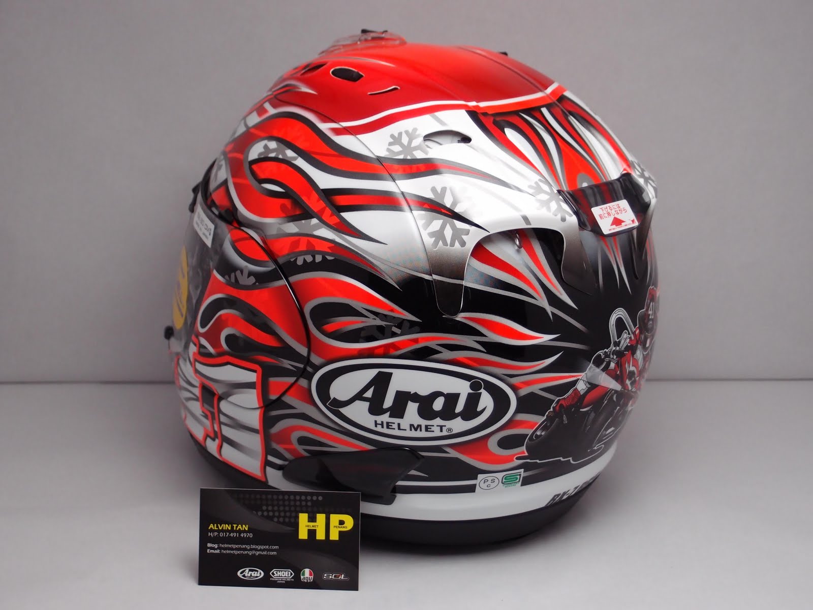 helmetpenang: Arai RX-7RR5 Haga & Hayden