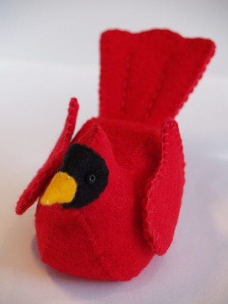 Campau Garden Journey: How to make a stuffed cardinal