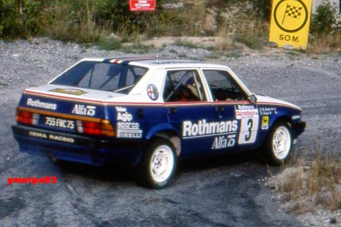 El rincón de Titoju: Alfa Romeo 75 Turbo Tour de Corse 1987