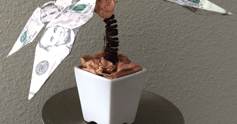 Origami Money Tree | Munchkins and Mayhem