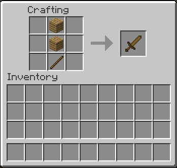 Le Crafting dans Minecraft: Minecraft soluce: crafter une épée en bois ...