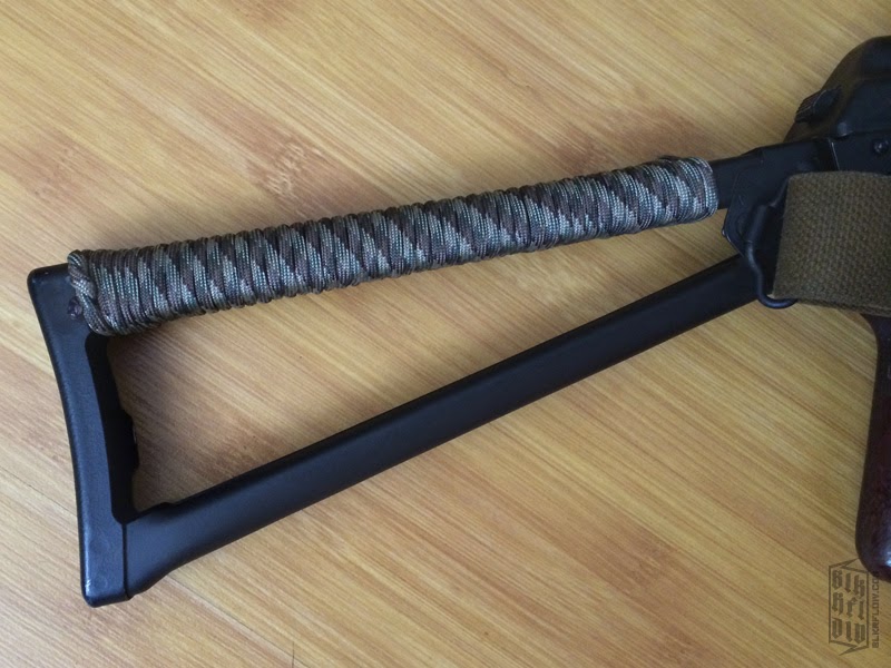 BLK RFL DIV: AK47 Triangle Stock Paracord Wrap