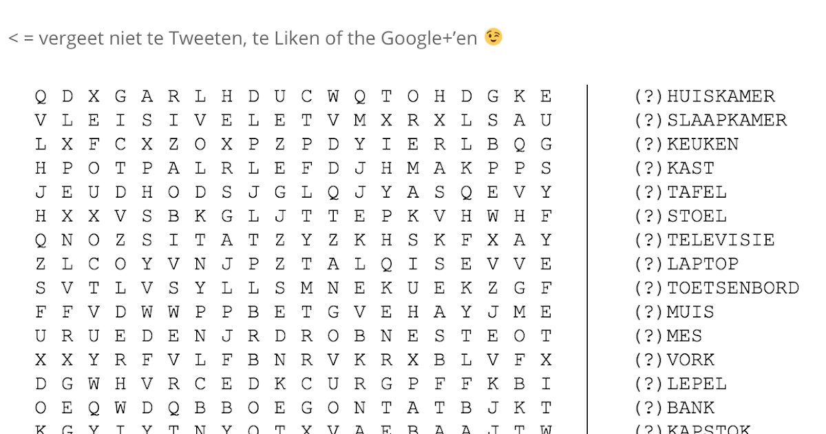 Taalcoaching: Woordzoekers zelf maken