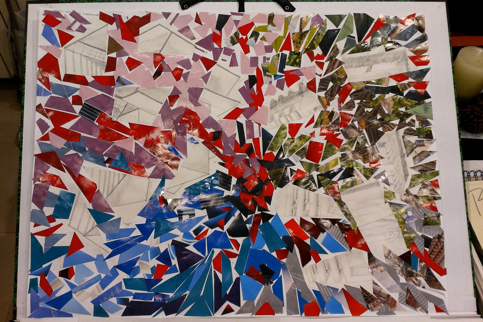 AIG 1 Alicante: 01 COLLAGE COMPOSICION CON TEXTURA LINEAL