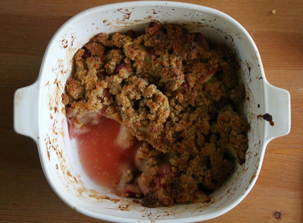 Green Gourmet Giraffe: Peach crumble revisited