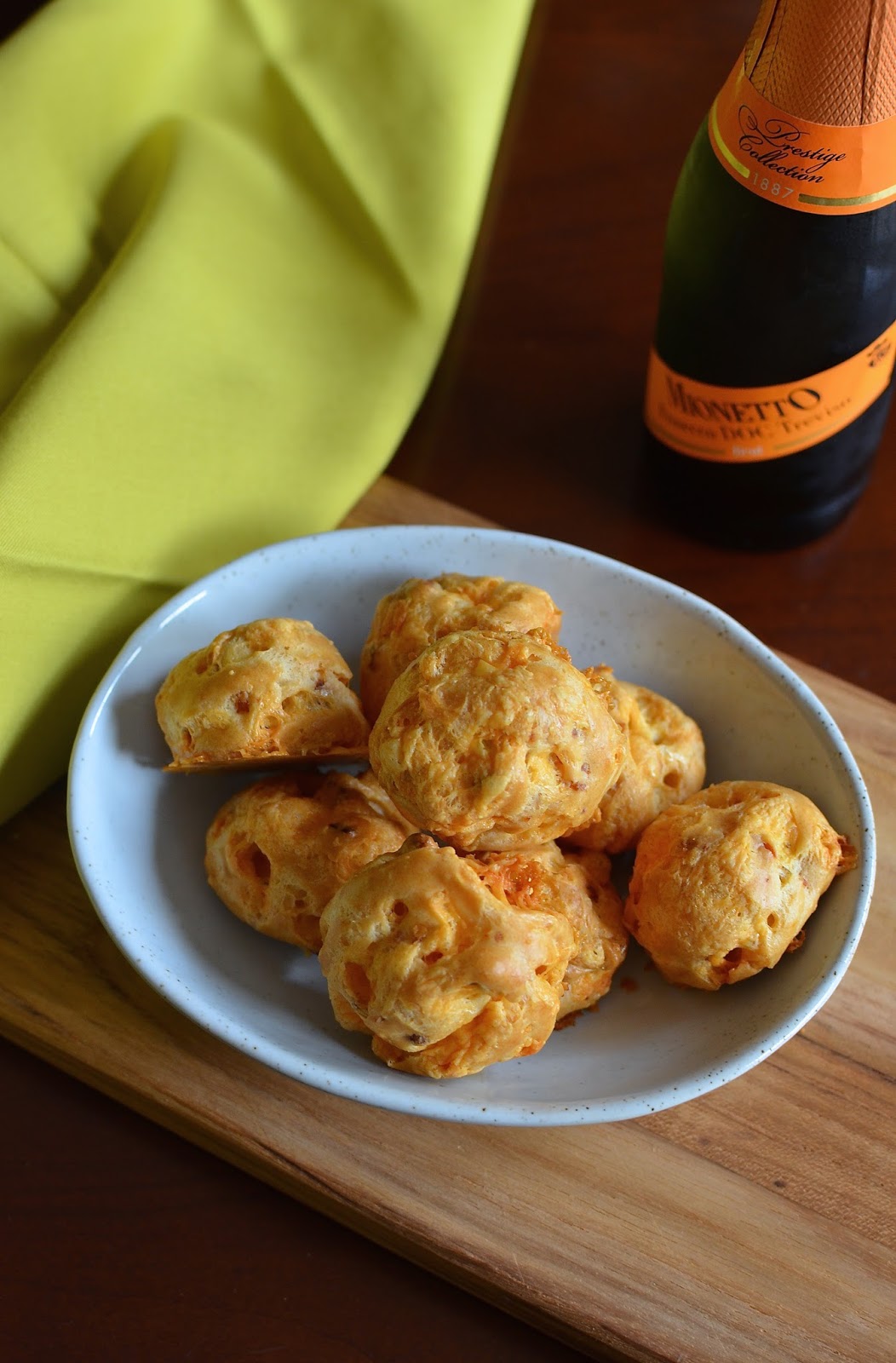 Playing with Flour: Cheddar-bacon gougeres