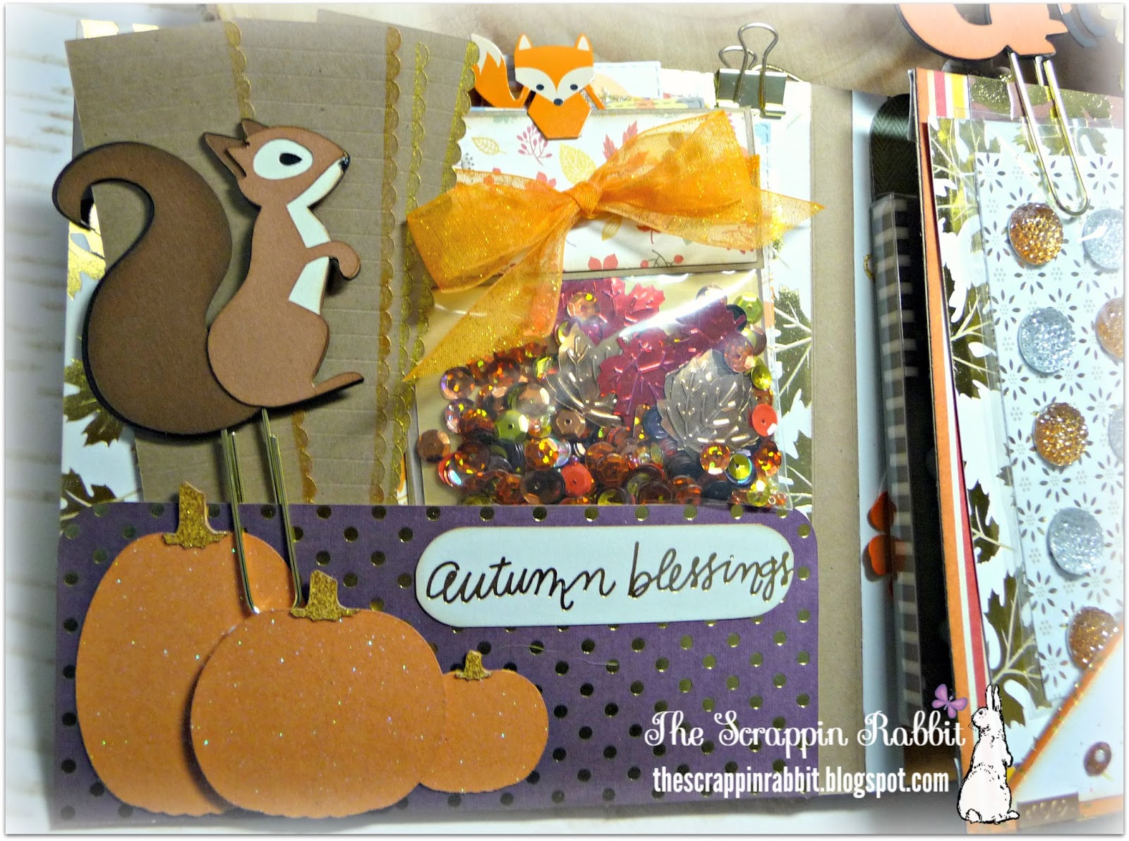 The Scrappin Rabbit: Fall Flip Book For My Friend Jenny