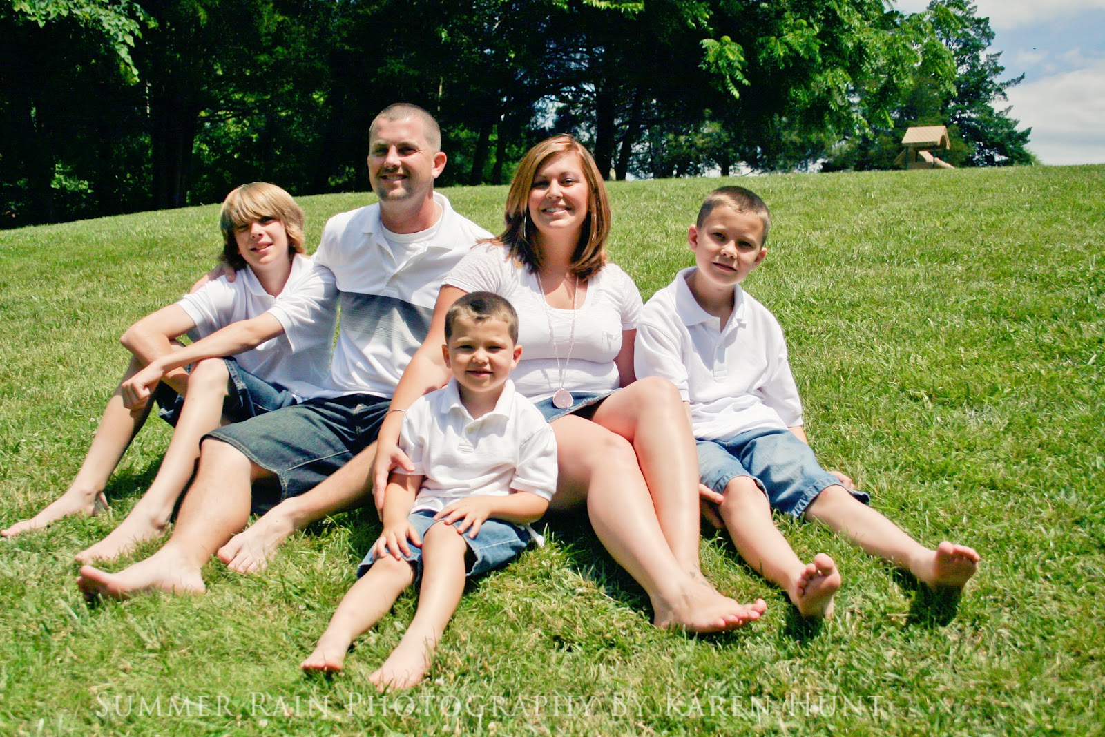 Summer Rain Photography by Karen Hunt : The Utterback Family