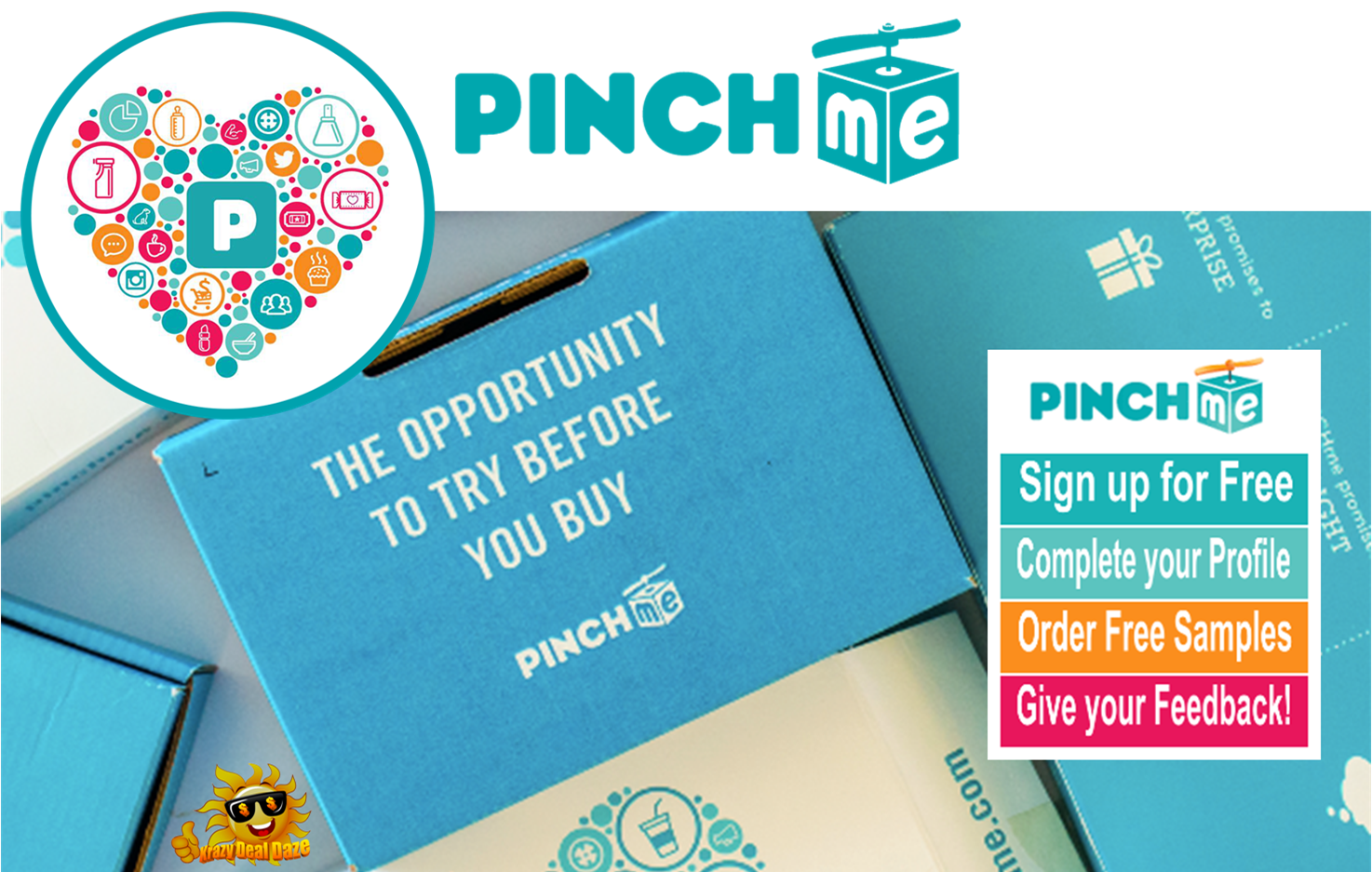 Krazy Deal Daze: How to get your FREE PINCHme Subscription Box