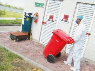 Manejo de RPBI : Modo de transporte en contenedores rigidos