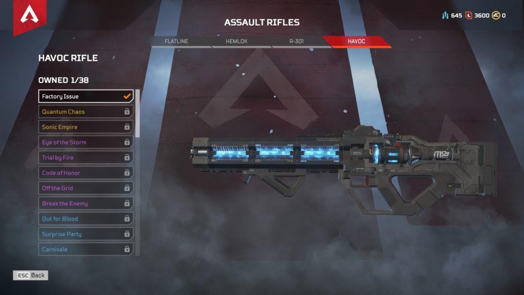 Daftar Senjata Apex Legends