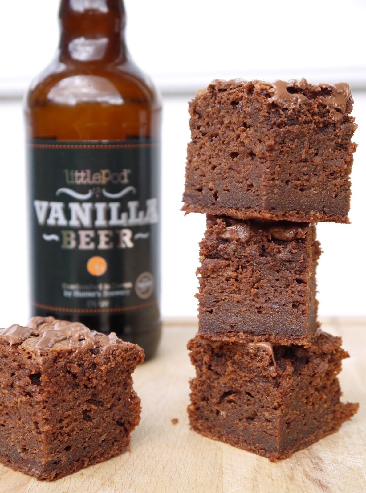 Vanilla Beer Brownies | The Betty Stamp