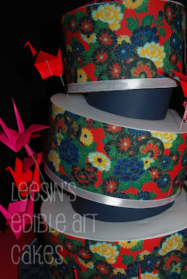 Penang Wedding Cakes by Leesin: Origami Crane Cake