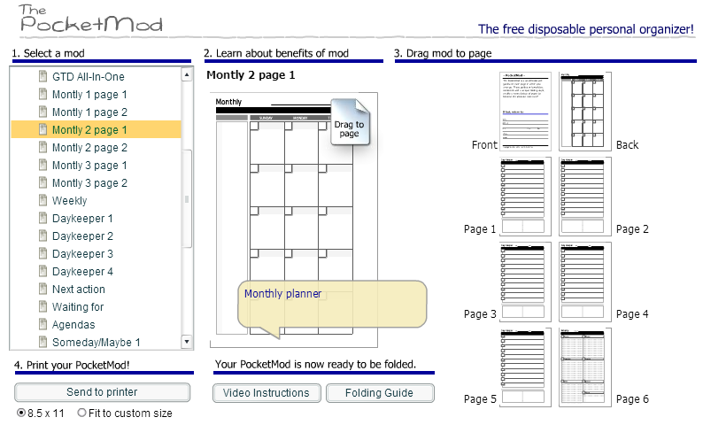 Pragma-tic: Connaissez-vous le PocketMod