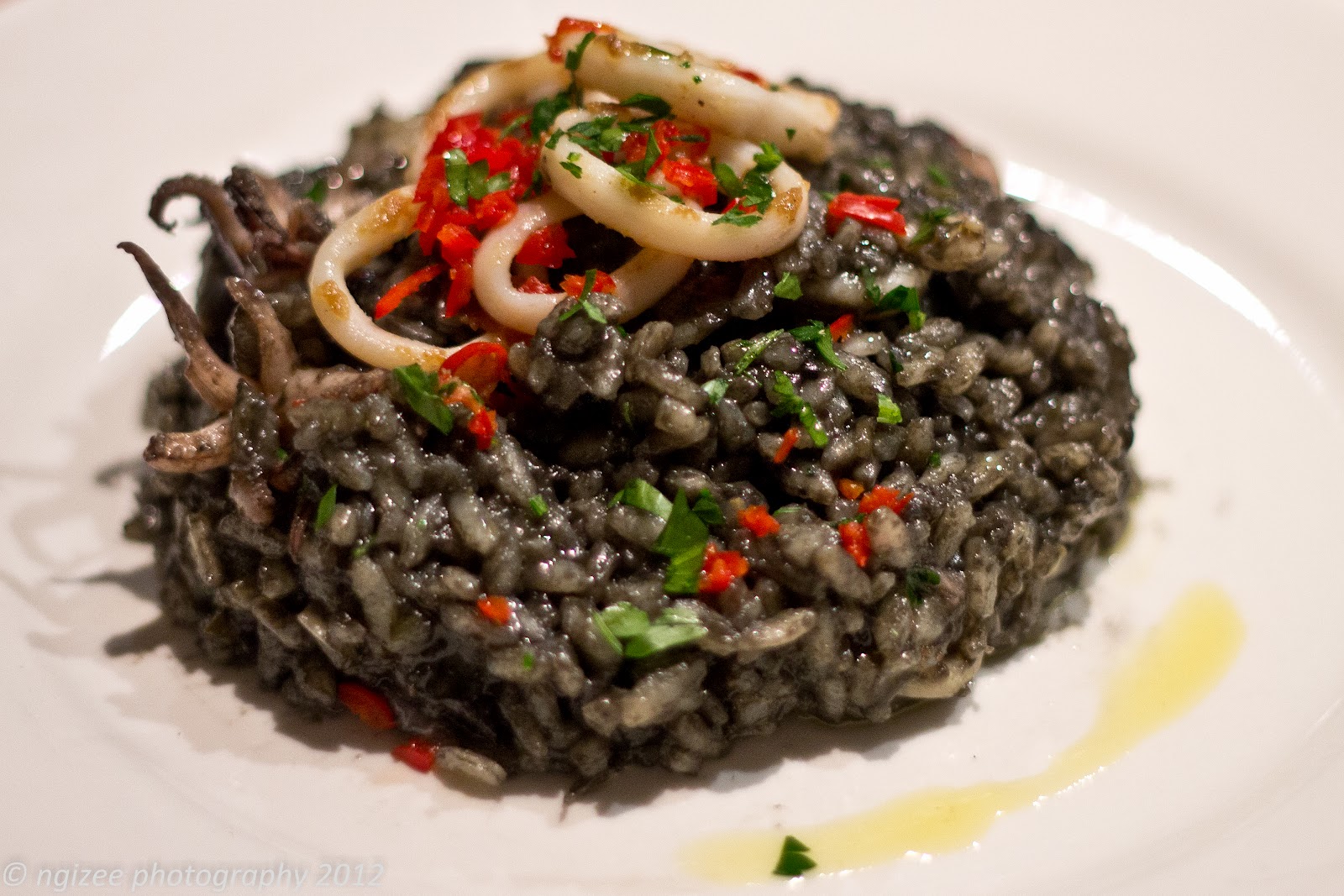 I Am No Food Critic...but: Black Risotto with Calamari