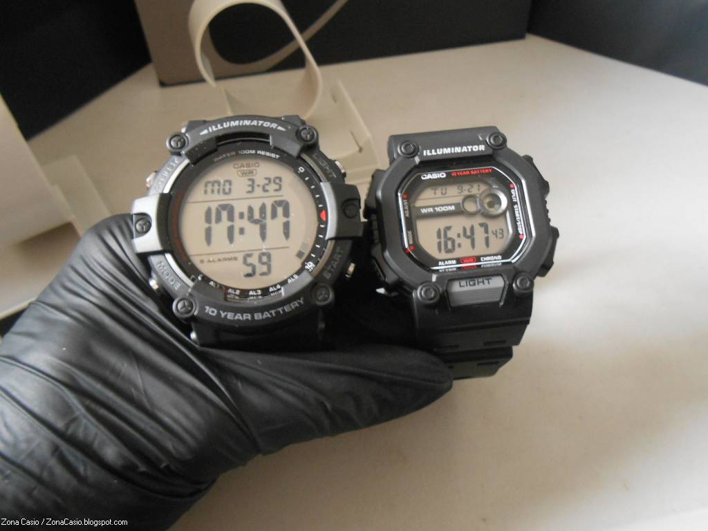 Zona Casio: Casio AE-1500. Comparativa de tamaños