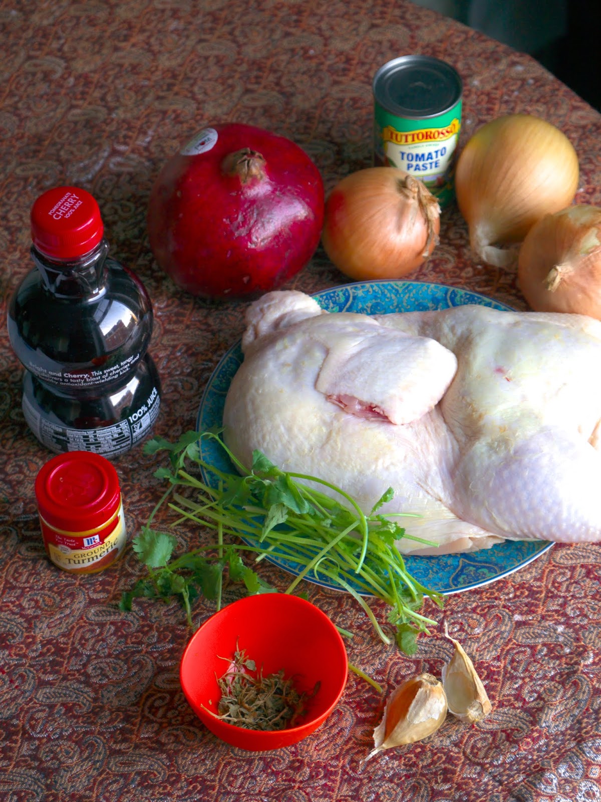 Nardun; Iranian chicken and pomegranate stew