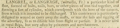 British Tars, 1740-1790: Langrage and Improvised Projectiles