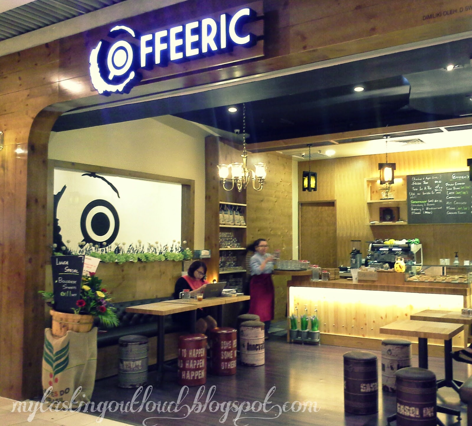 My Tasting Out Loud: Coffeeric, Queensbay Mall