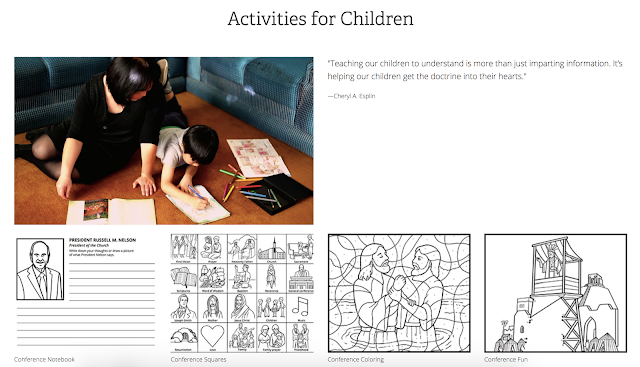 Doodled Curls: LDS Conference Activity Pages