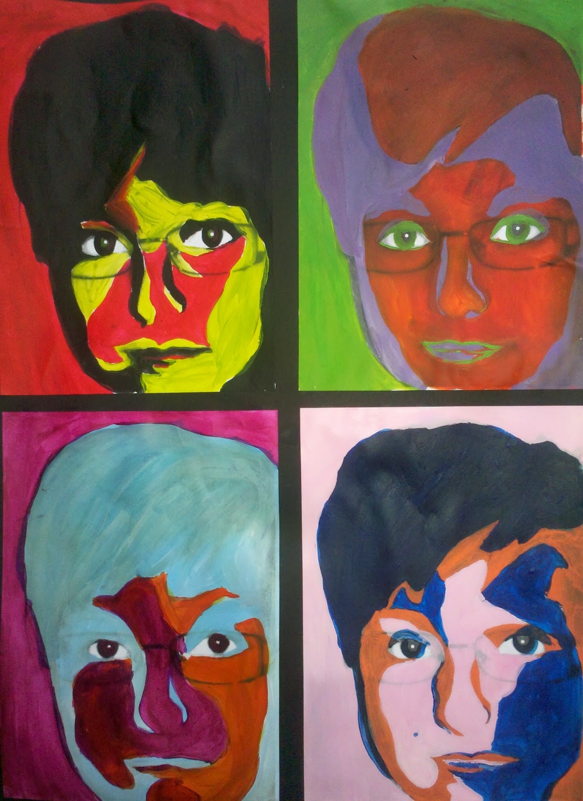 Les Ateliers de Lucie: travail à la manière d'Andy Warhol