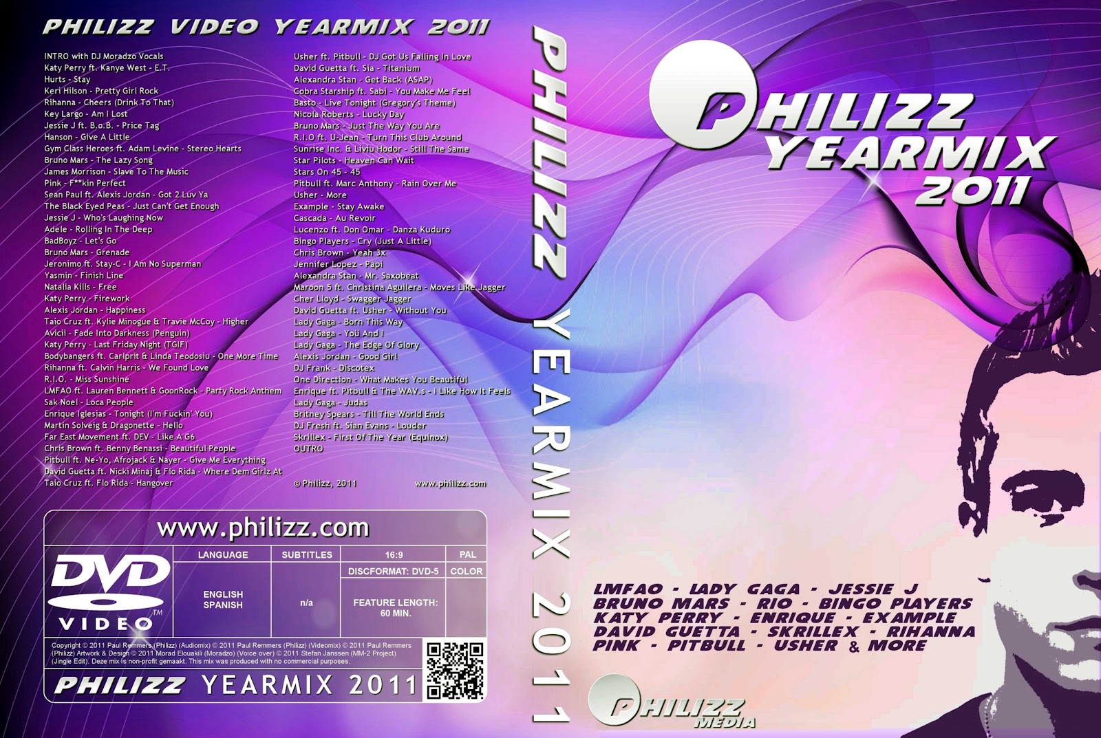 MUSICA EN DVD: PHILIZZ YEARMIX 2011 - NTSC - Dolby digital 5.1