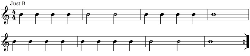 Pattengill Recorders: "Just B," "Just A," "A and B Blues," and "Just G"