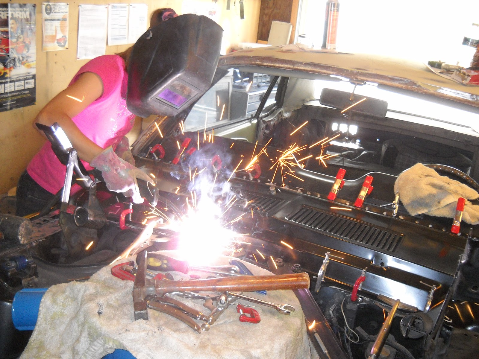 '67 Mustang Renovation Project: Underdash assembly and cowl welding
