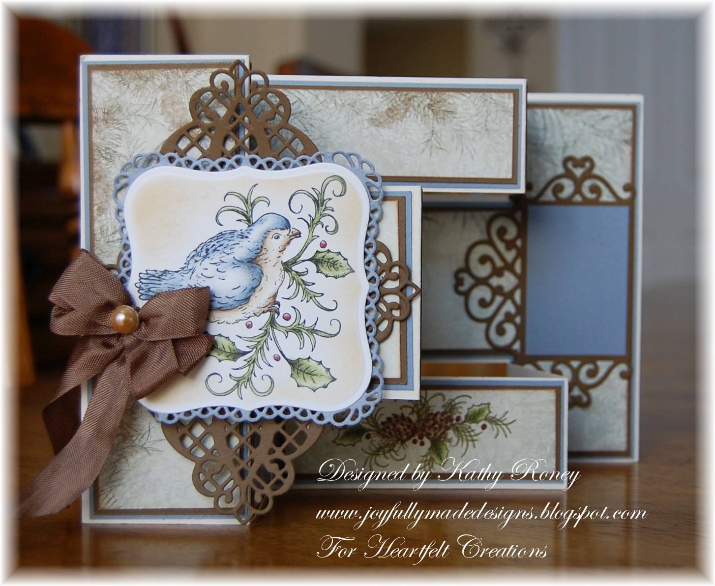 Joyfully Made Designs: Christmas Bird Tri-Shutter Card - Heartfelt ...