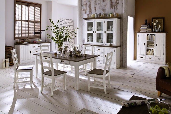 Sektorový biely nábytok vo vidieckom štýle | Štýly bývania