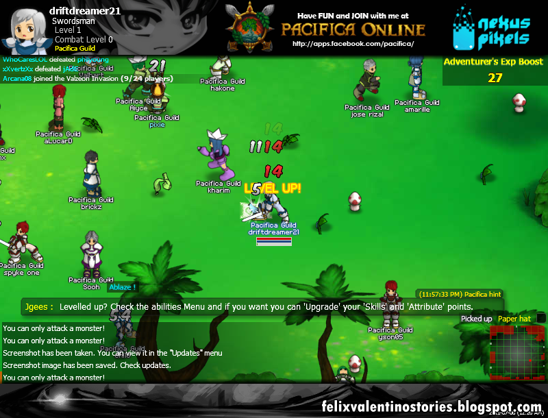 Stories of Felix Valentino: Pacifica Online :)