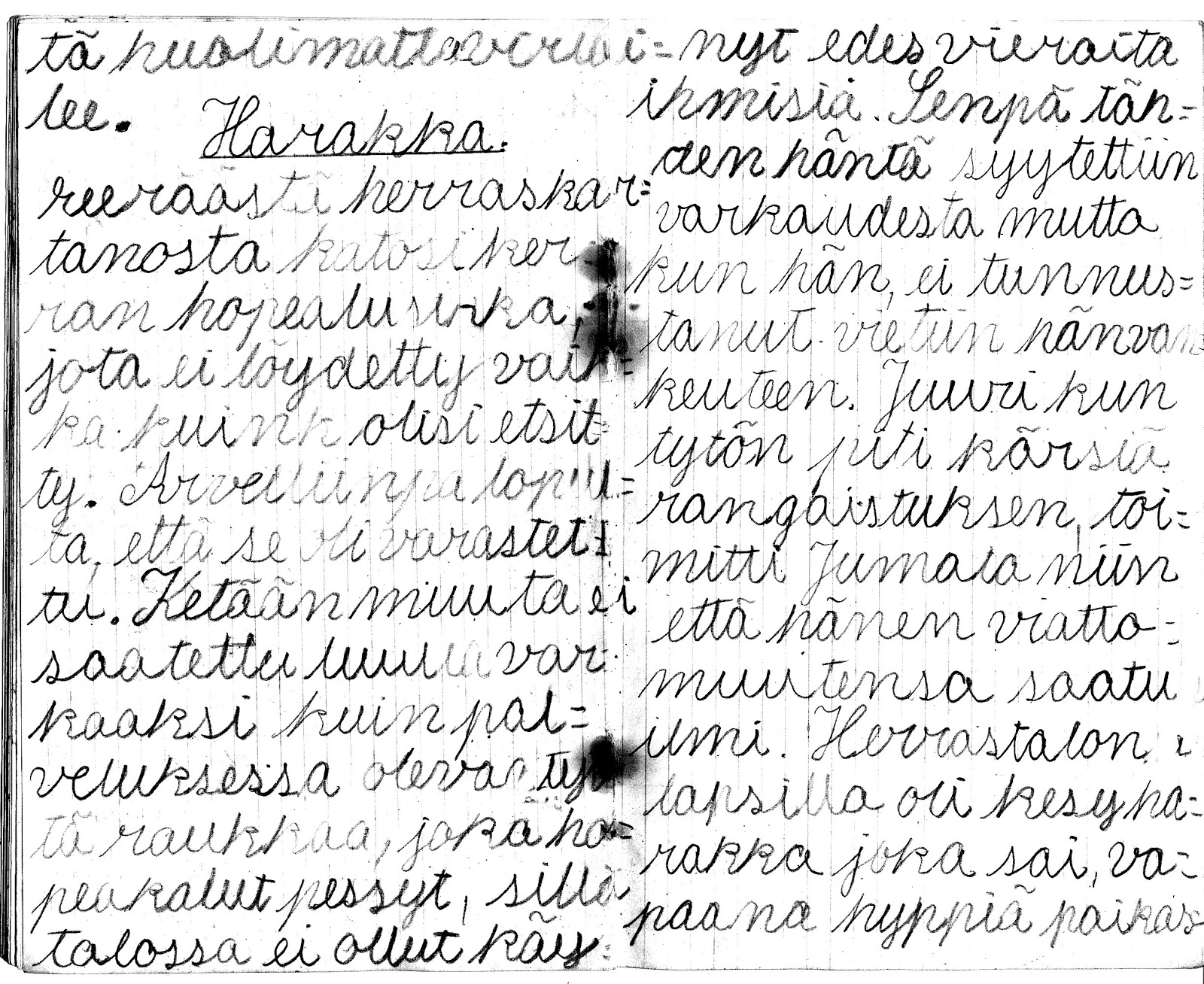 Töölöntorin reunalta: Kamala käsiala