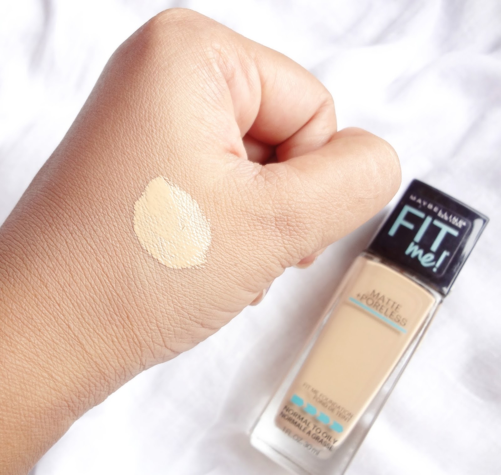 Maybelline Fit me! Matte+Poreless Foundation, 128 Warm Nude: Review ...
