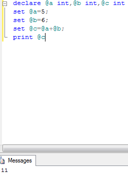 ALLTYPECODING: Two number addition program in sql server