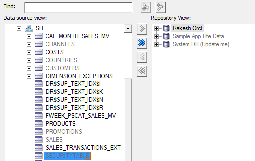 OBIEE 11g/12c and ODI12c: Authentication - External Database Table
