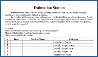 Teaching . . . Seriously: Estimation Station