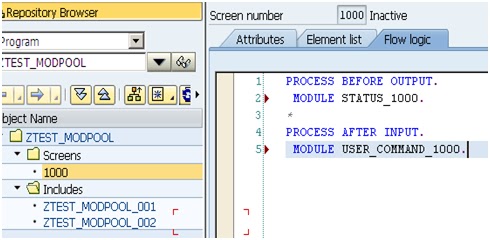 SAP Blogs: Step by Step Module pool program