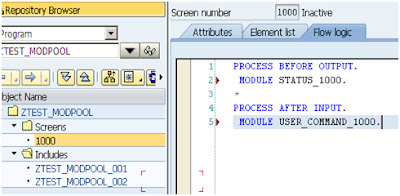 SAP Blogs: Step by Step Module pool program