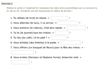 La maison du Français: Les pronoms personnels avec l'impératif (moyen ...