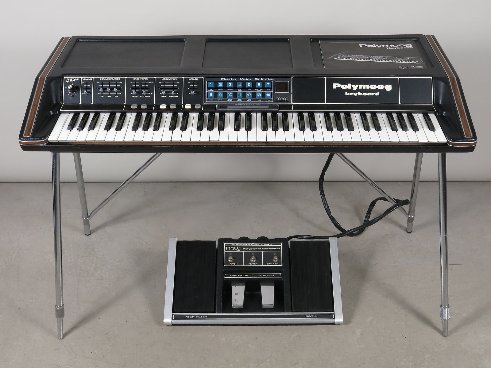 MATRIXSYNTH: Moog Polymoog Keyboard model 280a + Polypedal Controller ...