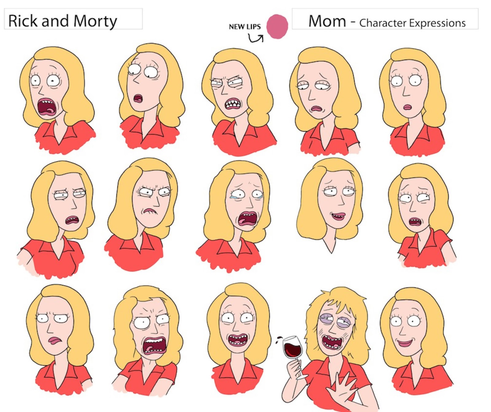 Cartoon Concept Design: Rick and Morty Animation Model Sheets