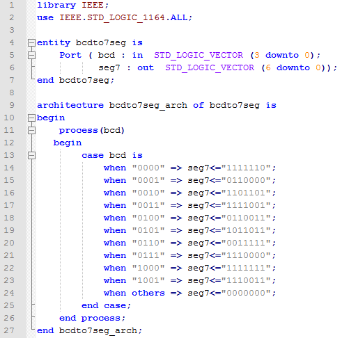 523372 Embedded Systems : แบบฝึกหัด การโปรแกรมด้วยภาษา VHDL