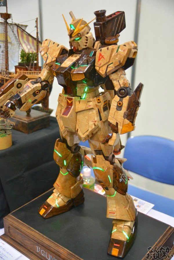 GUNDAM GUY: Modeler's Club Joint Exhibition: 1/35 Wood Carved Nu Gundam ...